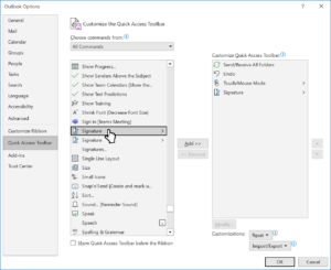 Outlook Signature – How to Create a Keyboard Shortcut – Blog Blog Blog