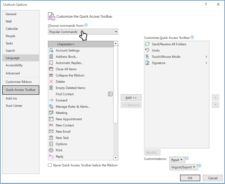 Outlook Signature – How to Create a Keyboard Shortcut – Blog Blog Blog